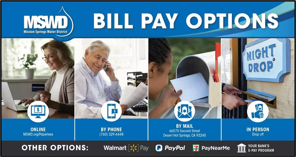 Bill Pay Options | Mission Springs Water District